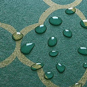 Peel and Stick Wallpaper Gold and Green Contact Paper Wall Paper Dark Green Wallpaper Trellis Contact Paper for Walls Cabinets Self Adhesive Removable Wallpaper for Walls Vinyl Rolls 118"x17.7"