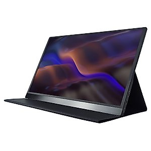 DFZ 15.6 Inch Portable Monitor, 1080 FHD Ultra-Thin External Monitor, IPS Screen with HDMI Type C, OTG, Eye Care Gaming Screen