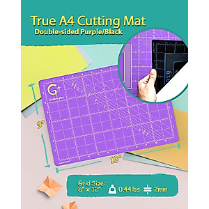 G+ Self-Healing Cutting Mat - True A1 24 x 36" (26 x 38" Full) Eco-Friendly, Double-Sided, Non-Slip, Rotary Cutting Board for Sewing, Arts and Crafts for School Projects, Businesses, and Giveaways