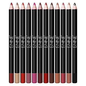 IS'MINE Matte Lip Liner Set - 12 Assorted Colors High Pigmented Natural Lip Makeup Soft Pencils Longwear Smooth Ultra Fine (Color Set -1)