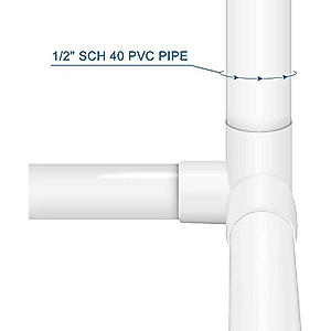 MAXSELL 24 pack 3 Way 1/2 inch PVC Fitting Corner Cross Elbow, 1/2" PVC Fitting Elbow for Greenhouse Shed Pipe, Tent Connection, Furniture Build Grade SCH40