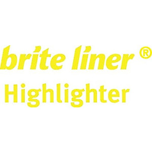 BIC Brite Liner Highlighter, Chisel Tip, Fluorescent Blue Ink, 12 per Pack (BL11-BE)