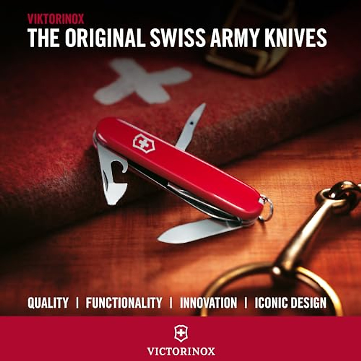 Victorinox Swiss Army Multi-Tool, Tinker Pocket Knife , Red, 91mm