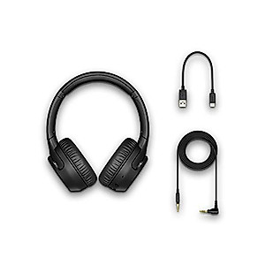Sony WHXB700 Wireless Extra Bass Bluetooth Headset/Headphones with mic for Phone Call and Alexa Voice Control, Black