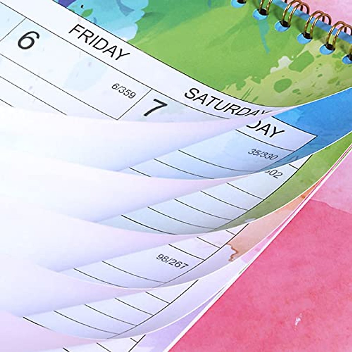 2023-2024 Wall Calendar - Jul.2023 - Dec.2024, 18 Months Wall Calendar 2023-2024, Monthly Calendar with Julian Date, 15 x 11.5 in, Twin-Wire Binding, Great for Hanging on The Wall, Color Design