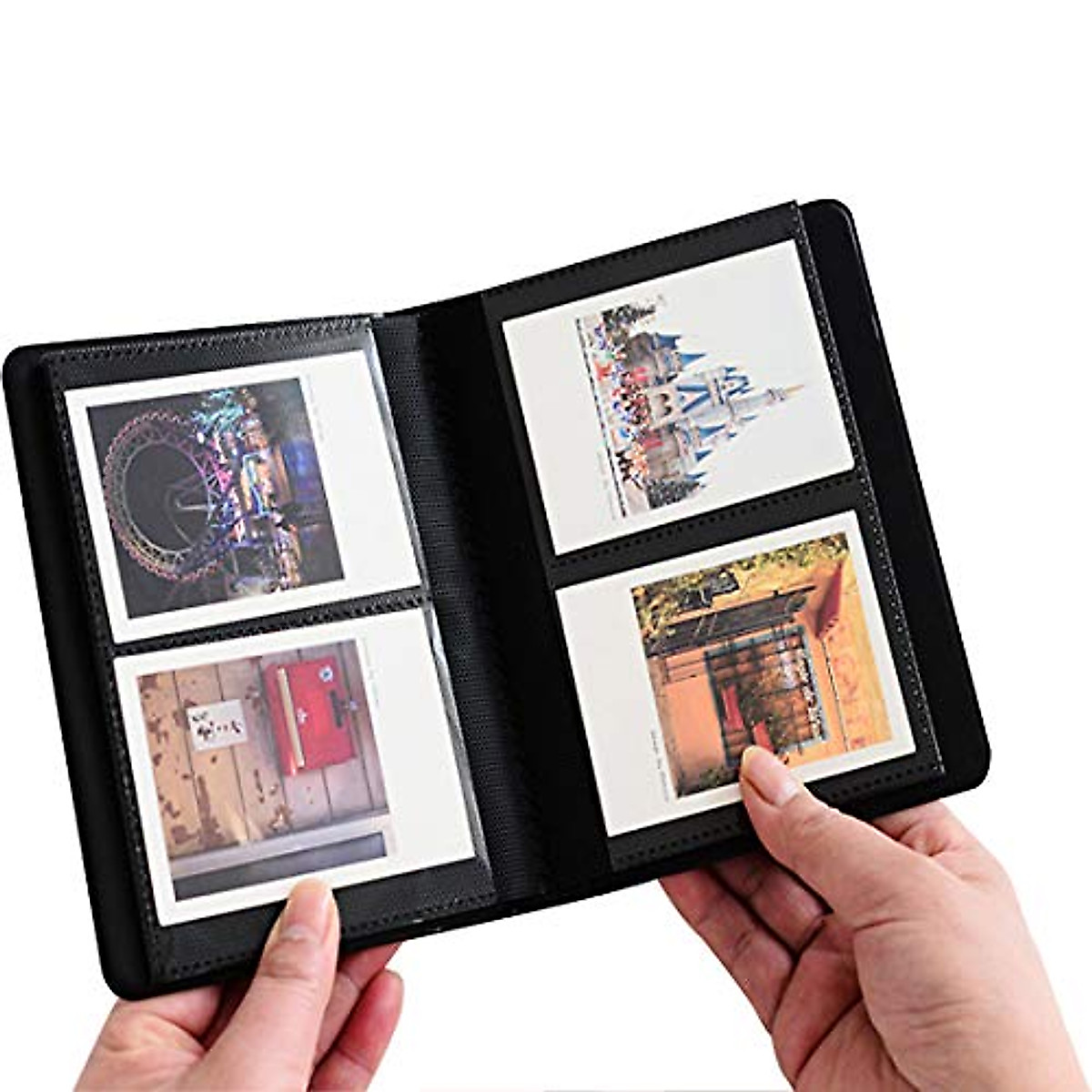 BigTrend 2x3 Inch Photo Paper Film Album Set for Fujifilm Instax Mini Camera, Polaroid Snap, Z2300, SocialMatic Instant Cameras & Zip Instant Printer (Panda, 64 Pockets)