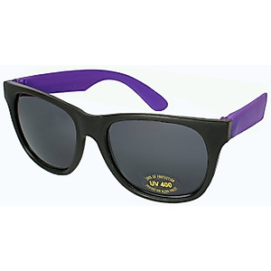 Edge I-Wear 12 Bulk 80s Neon Party Sunglasses for Adult Party Favors with CPSIA certified-Lead(Pb) Content Free (2 Bu/2 Yl/2 Pk/2 Or/2 Gn/2 Pp, 54)