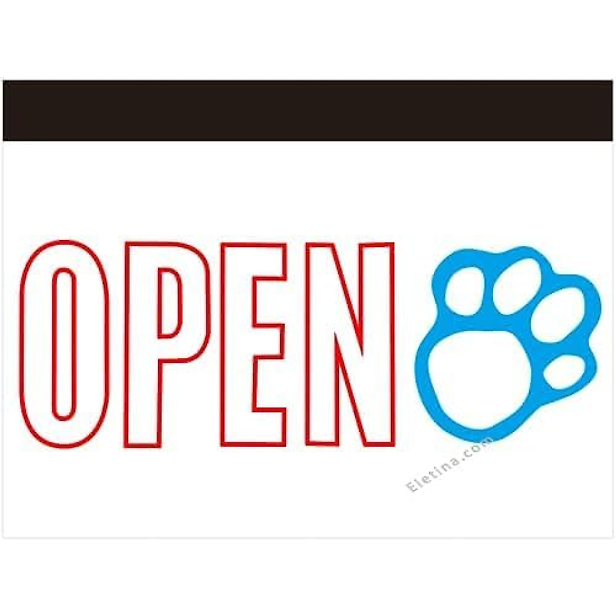Bar Neon Light Sign Open. With Dog Paw Print. Pet Grooming St6-j0792 Lamp Neon Like Led Signs For Wall Decor