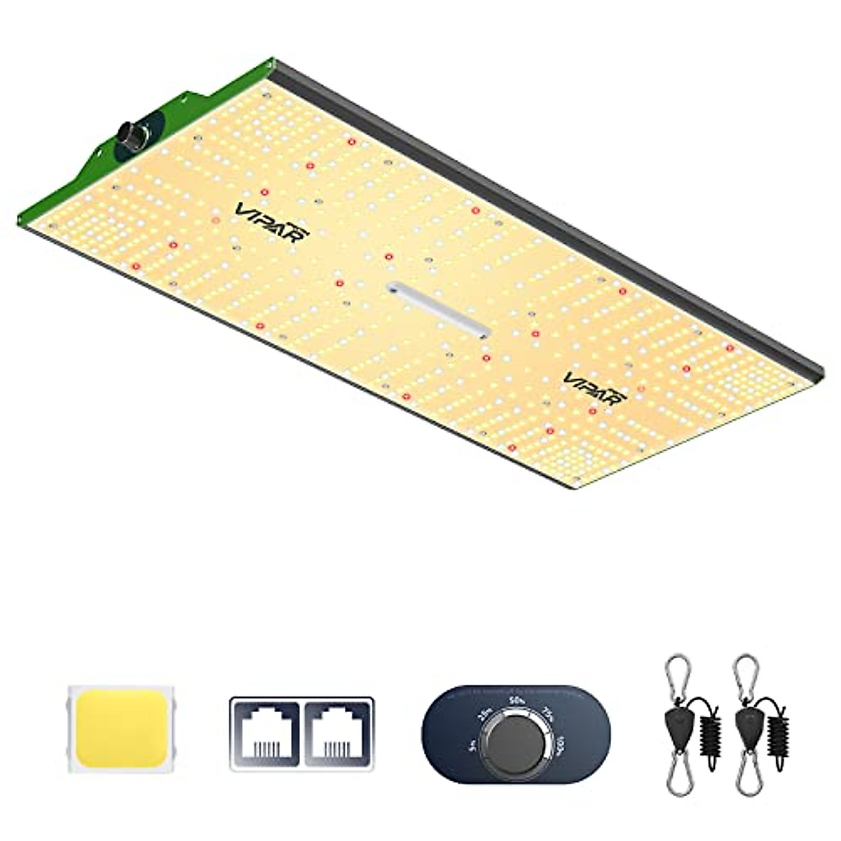 VIPARSPECTRA 2023 Upgraded P2000 Led Grow Lights for Indoor Plants Full Spectrum, Dimming Daisy Chain Grow Lamp for Veg Bloom in 4x2/3x3 Grow Tents Greenhouses