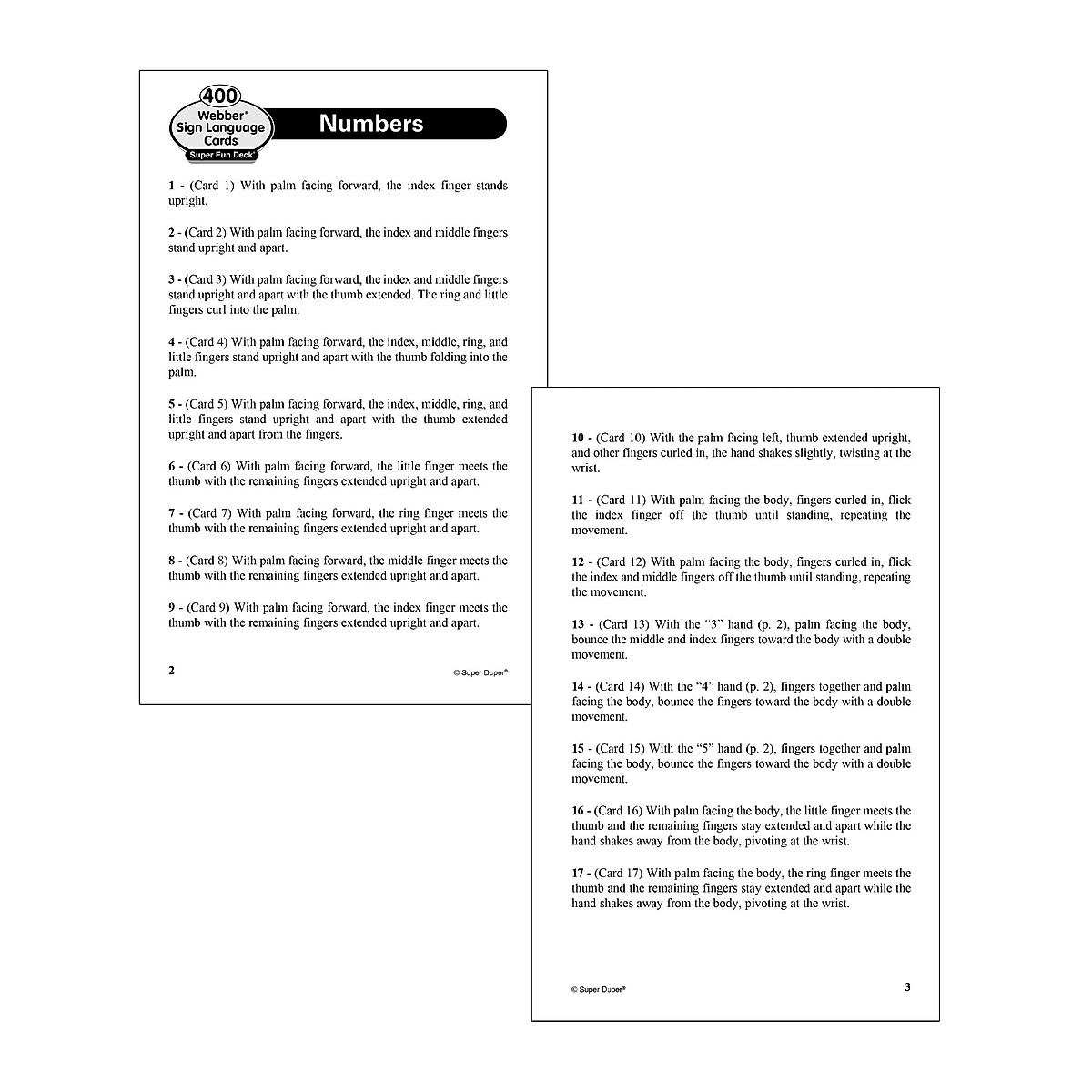 Super Duper Publications| 400 American Sign Language (ASL) Flash Cards Fun Deck | Educational Learning Resource for Children