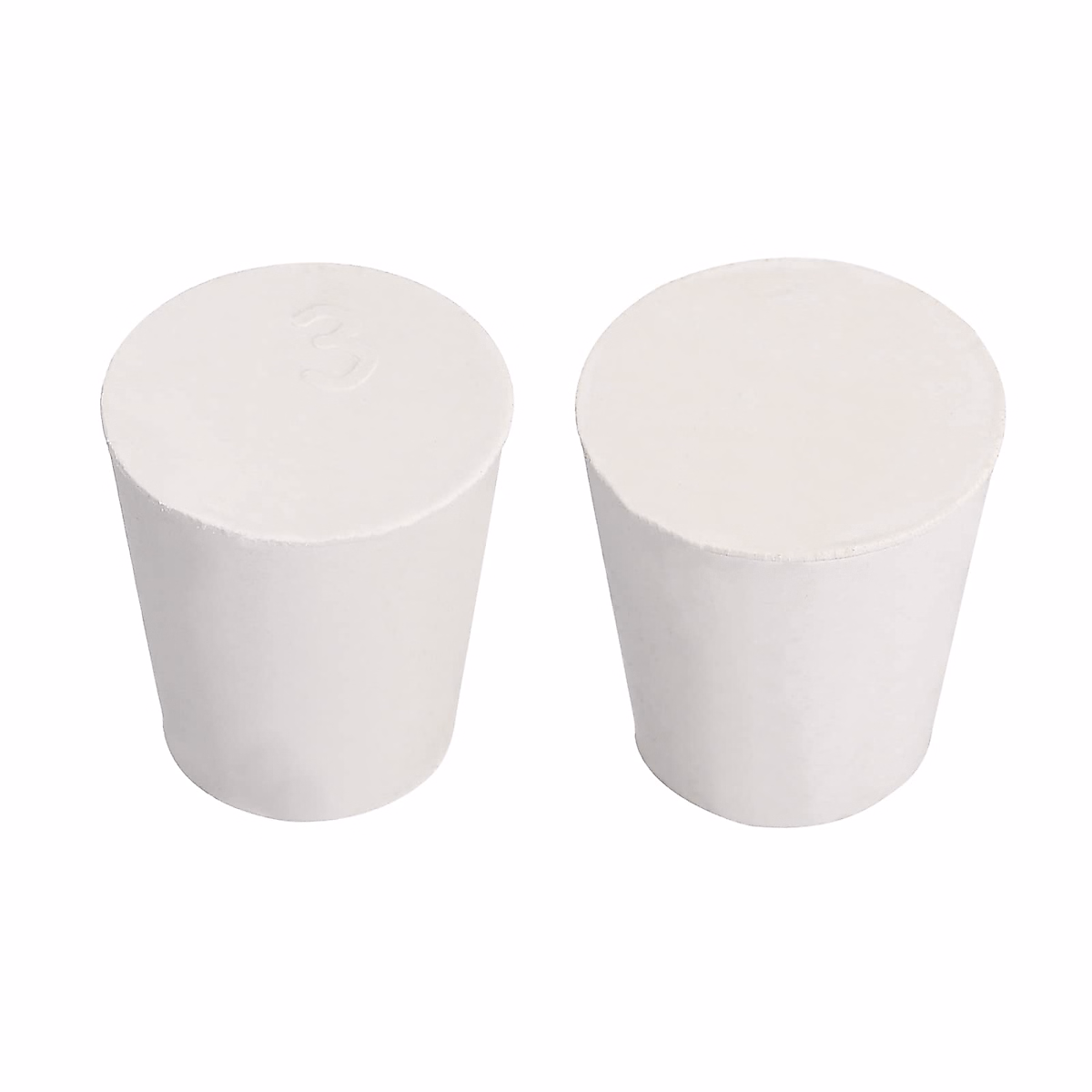 MECCANIXITY Tapered Shaped Solid Rubber Stopper Fit Hole 17mm to 23mm and 19mm - 26mm for Lab Tube 5 Set