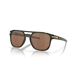 Oakley Men's OO9436 Latch Beta Square Sunglasses, Olive Ink/Prizm Tungsten, 54 mm