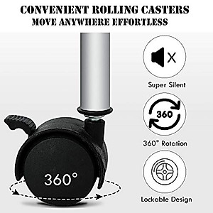 Giantex Rolling Storage Cart w/ 4 Drawers 2 Shelves Metal Rack Shelf Home Office School Beauty Salon Utility Organizer Cart with Wheels (Black)