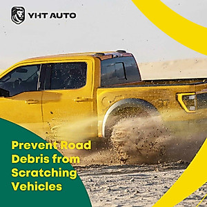 YHTAUTO OE Factory Style Fender Flares Compatible with Ford F-150 2009-2014 67" / 78.8" / 97.4" Fleetside Bed, Not Fit Raptor & Platinum Models, Matte Black Wheel Flare Cover Protector, Set of 4