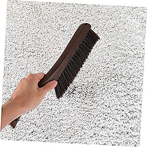 COOLHIYA 1pc Sweeping Brush Woodworking Brush Carpet Cleaner Brush Craft Broom Toy Clothes Brush Mini Duster Mini Sweep Cleaner Mini Whisk Sweeping Soft Bristle Broom Imitation Mane Coffee