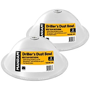 Hole Saw Dust Bowl (2 Pack) - Dust Bowl for Hole Saw, for Installing Recessed Lights and Works with All Hole Saws