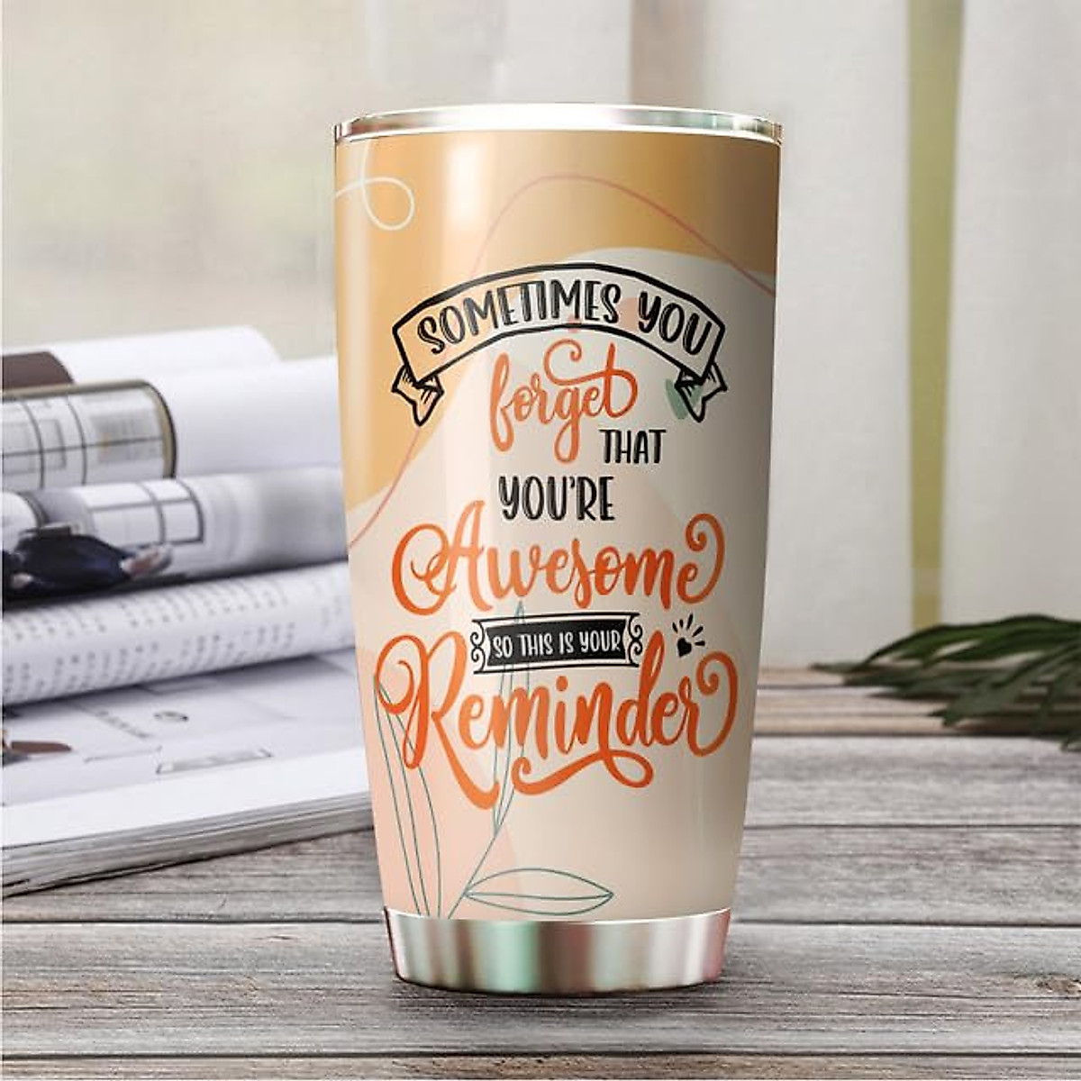 MEDROC Sometimes You Forget You're Awesome Help Desk Administrator Tumbler Stainless Steel 20oz, Office Gifts Women Men Work Friends Coworker, Driking Coffee Cup For Birthday Christmas