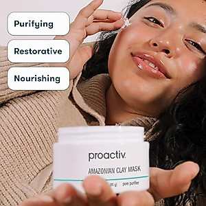 Proactiv Amazonian Clay Mask, Creamy, Natural Cleansing Skin Care Face Mask with Minerals, Vitamins and Antioxidants, Moisturizing for Acne, Gray, Cucumber, 3 Fl Oz