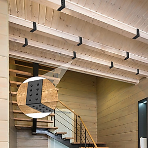 5ft Faux Wood Beam Strap，Flexible Beams Gap Hiding Strap, Wood Beams Metal Look Strap，Architectural Products for Faux Wood Beams,Ceiling Beam and Cabin Shutters Accessories (2.36"Width)