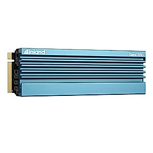 INLAND 1TB Gaming Performance Plus NVMe Internal Gaming SSD Solid State Drive with Heatsink Optimized for PS5 - Gen4 PCIe, M.2 2280, DRAM Cache, 176-Layer TLC 3D NAND Flash, Up to 7000MB/s