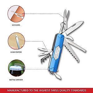 Swiss Eagle Hiker Multi-Tool Pocket Knife with 11 Functions