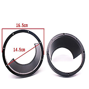 2-piece 6.5 Inch Car Speaker Waterproof Cover Car Speaker Protection Cover Abs Plastic Waterproof Horn Gasket Audio Speaker Ring Car Horn Gasket Protection Cover Car Modification Parts