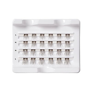 KISS Falscara Multipack False Eyelashes, Lash Clusters, Bambi Wisps', 10mm-12mm-14mm, Includes 24 Assorted Lengths Wisps, Contact Lens Friendly, Easy to Apply, Reusable Strip Lashes