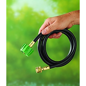 Weber Adapter Hose for Weber Q-Series and Gas Go-Anywhere Grills, 6-Feet , Black