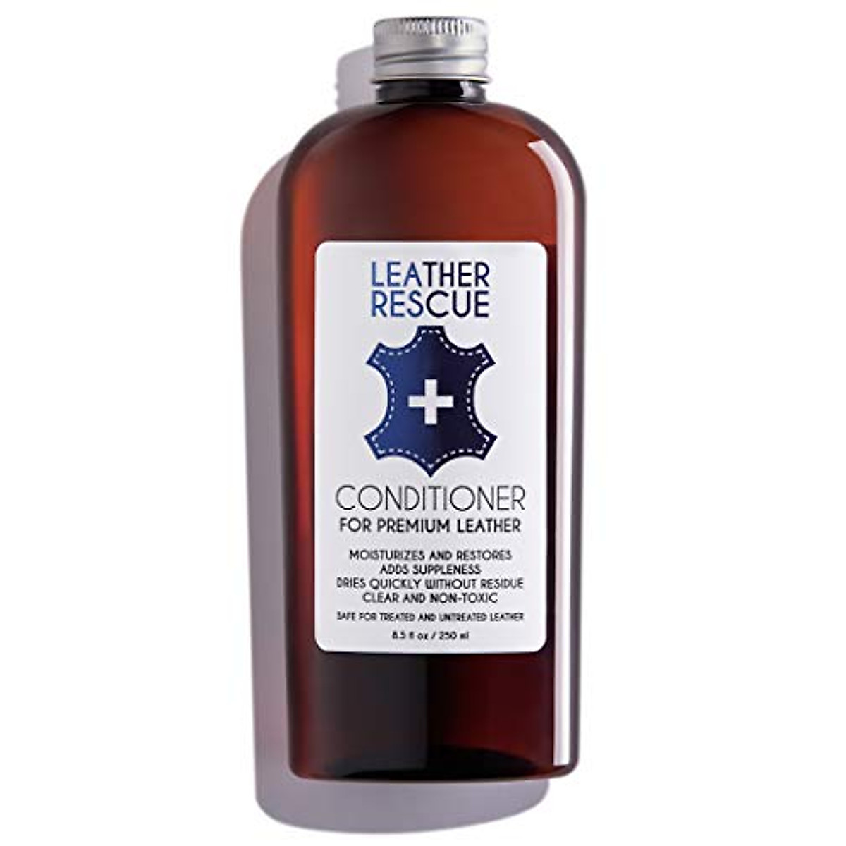 Leather Rescue Conditioner and Restorer for Jackets, Shoes, Bags, Purses, Car Seats, and Furniture - Non-Toxic and Made in USA - 8.5 oz