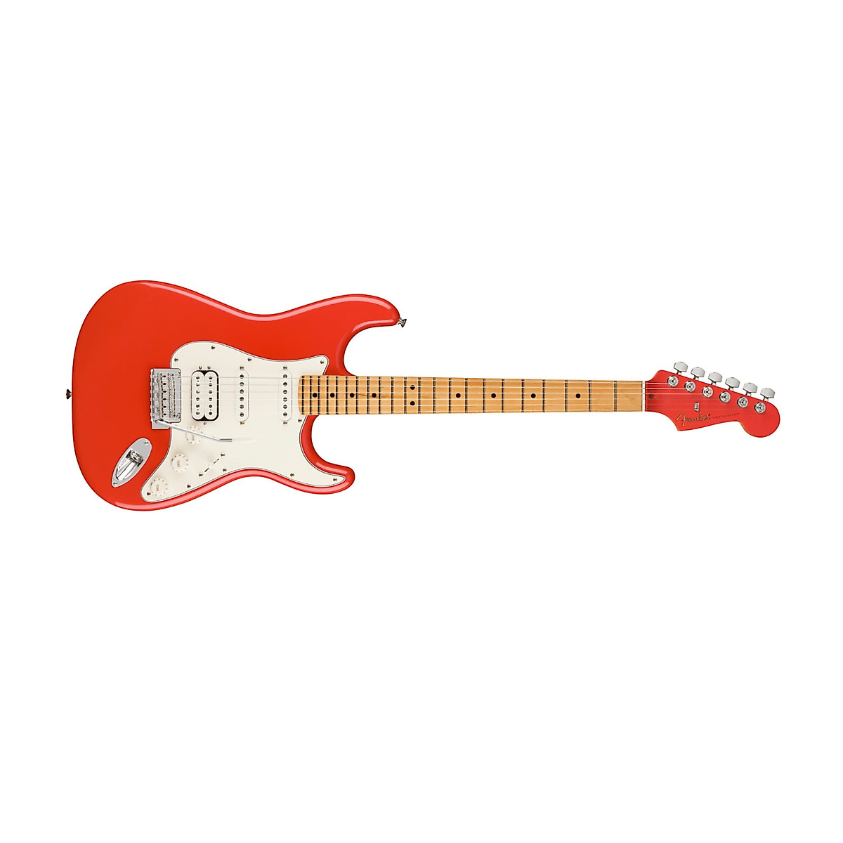 Fender Player Stratocaster Electric Guitar - Fiesta Red with Maple Fingerboard and Matching Headstock