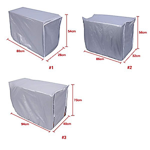 BORDSTRACT Air Conditioner Covers for Outside Units, Outside Air Conditioner Cover Heat Pump Cover, Waterproof Sunproof Thermopompe Cover (33.86x12.6x22 Inch)