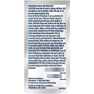 Crest 3D No Slip Whitestrips Professional Effects Teeth Whitening Kit 20 ea