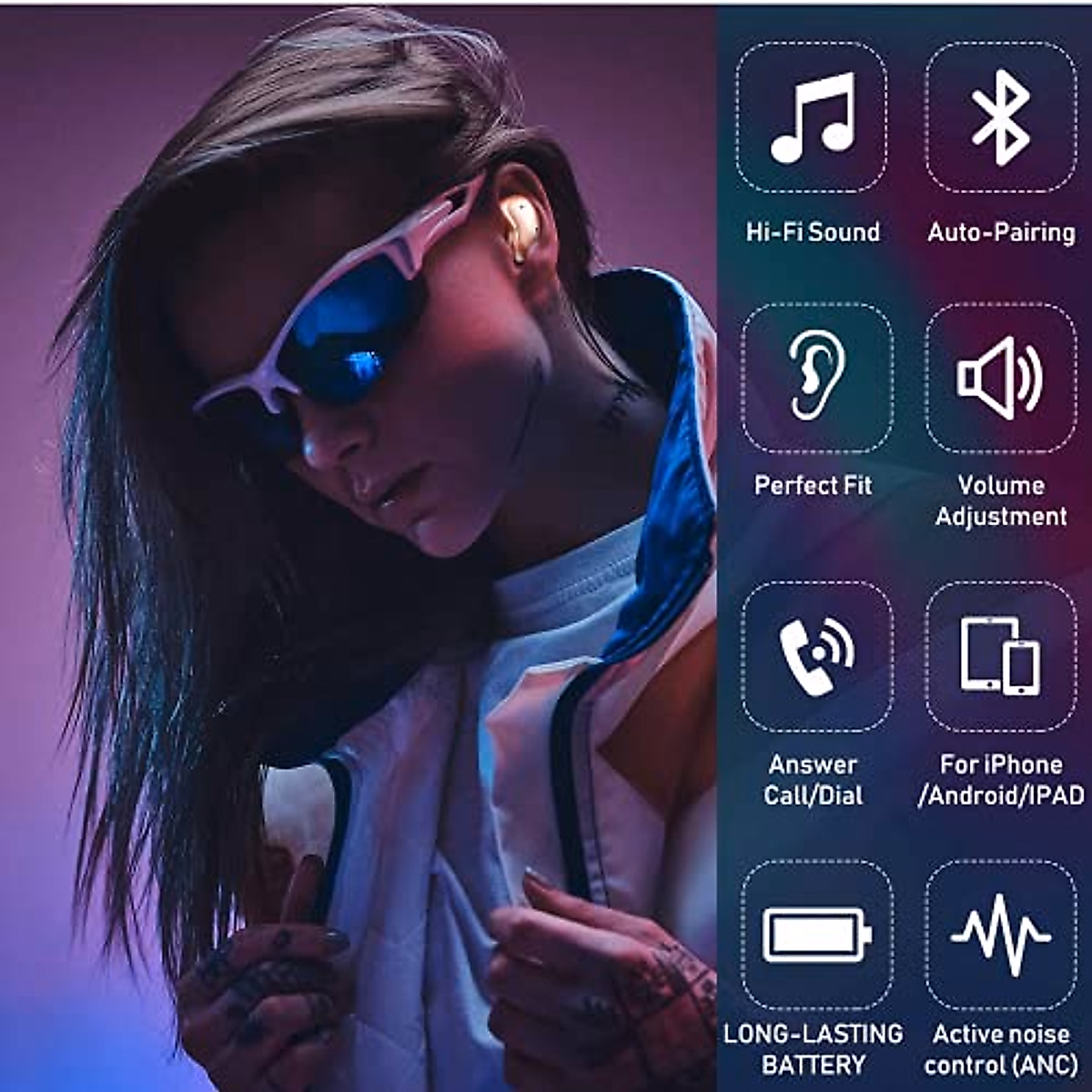 UrbanX Street Buds Live True Wireless Earbud Headphones for Samsung Galaxy A12 - Wireless Earbuds w/Hands Free Controls - White (US Version with Warranty)