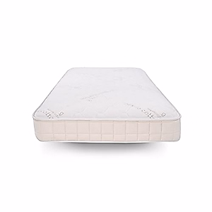 Naturepedic 2-in-1 Organic Kids Mattress, Natural Mattress with Quilted Top and Waterproof Layer, Non-Toxic, Twin Size