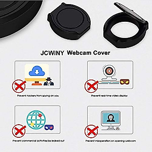 2 Pack Universal Webcam Cover, Desktop Computer External Webcam Lens Cover Shutter Cap Hood, Streaming Web Camera Privacy Cover Clip Compatible with Logitech HD Pro Webcam C270/C615/C920/C930e/C922X