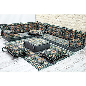 Arabic Floor Sofa Set, Arabic Floor Seating, Arabic Floor Sofa, Arabic Majlis, Arabic Couches, Jalsa, Floor Seating Sofa (With STANDARD FOAM)