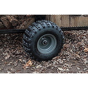 Agri-Fab Inc 45-0554, 1,250-Pound, ATV/UTV Swivel Steel Dump Cart, Orange/Black