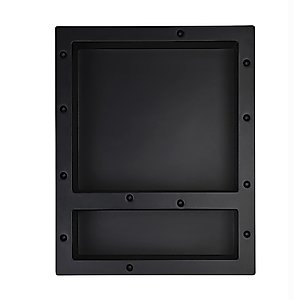 Woodbridge Ready for Tile Shampoo Soap Single Niche 16" x 20", SW1620S Shelf,Black