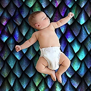 Mugod Reptile Skin Throw Blanket 3D Seamless Texture of Dragon Scales Decorative Soft Warm Cozy Flannel Plush Throws Blankets for Baby Toddler Dog Cat 30 X 40 Inch