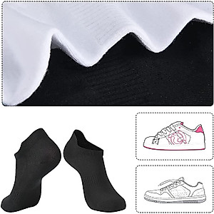 brookhaus Women Ankle Socks, 6/10 Pairs Athletic Socks for Women, Low Cut Running Cotton Socks, No-Show Sport Socks With Tab