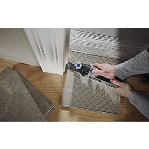 Dremel Multi-Max 3.5 Amp Oscillating Tool Kit with Tool-LESS Accessory Change- Multitool with 12 Accessories- Compact Head & Angled Body- Drywall, Nails, Remove Grout & Sanding- MM35-01