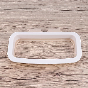 Cabilock Rack Cabinet Plastic Bag Holder Bag Rack Plastic Trash Garbage Kitchen Cabinet Storage Shelf Door Hanging White Bag Holder Bags Over Garbage Bag Storage Over