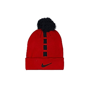 Nike Big Kids' Elite Beanie and Gloves Set (One Size, University Red/Black)