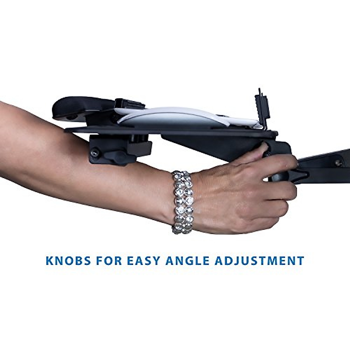 Mount-It! MI-7134 Underdesk Keyboard Drawer with Adjustable Platform, Ergonomic Gel Wrist Pad, Mouse Pad Included, Black