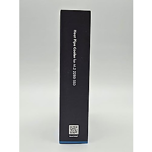 GRAUGEAR M.2 2280 SSD Heatsink, Direct-Touch Heat of Dual Copper Heat Pipes, 25 mm Cooling Fan Built-in PWM Control, Aluminum Plate-Fin Design, Thermal Pads incl. Cooler for M.2 NVMe/SATA[G-M2HP04-F]