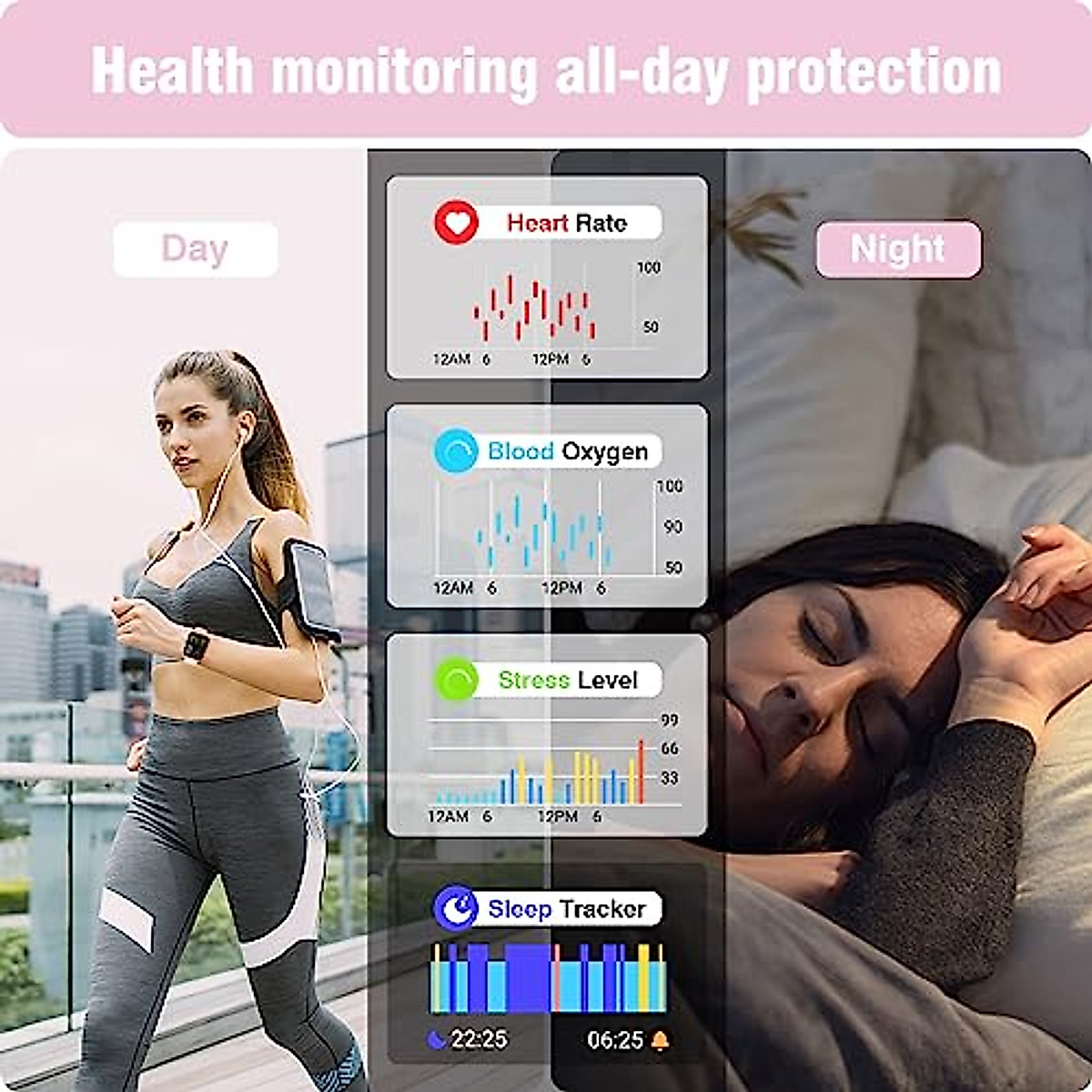 TMHAI Smart Watch for Women Men, with Bluetooth Calling Alexa Built-in, 1.8" HD Screen Smartwatch with Blood Oxygen Heart Rate Sleep Monitor, 100 Sports Modes for iPhone Android Phones