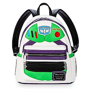 Loungefly Toy Story Buzz Lightyear Faux Leather Womens Double Strap Shoulder Bag Purse