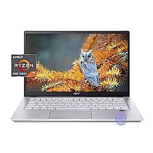 Acer 2022 Swift X 14” FHD IPS Laptop Thin & Light Computer, 8 Core AMD Ryzen 7 5800U(up to 4.4 GHz), 16GB RAM, 1TB PCIe SSD, Backlit KB, Fingerprint, Wi-Fi 6, Webcam, 14Hr Battery Life, Windows 10