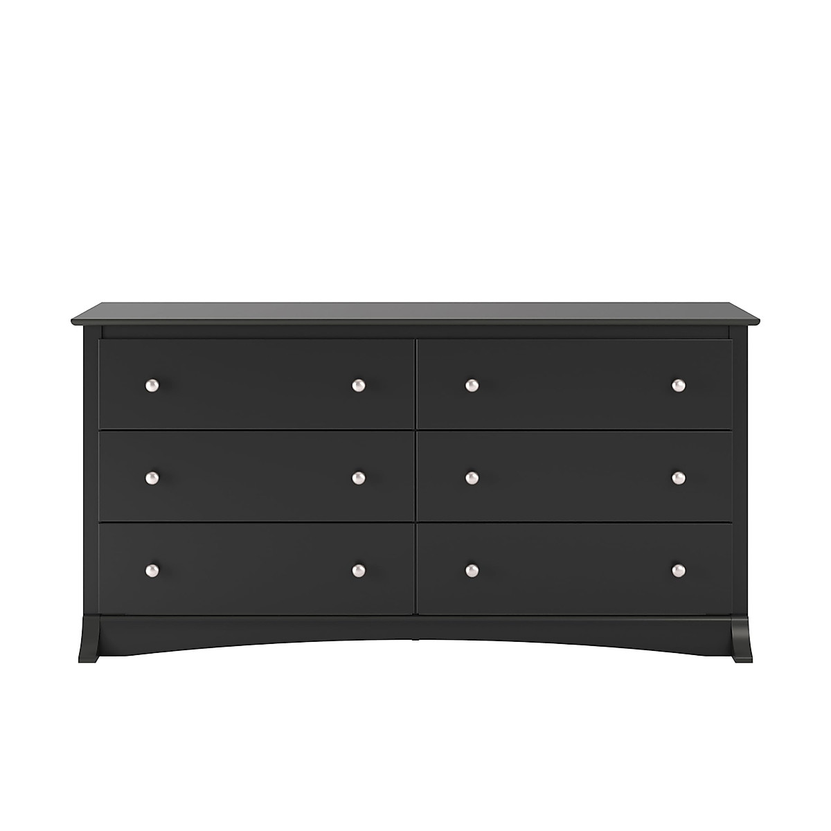 Sonoma 6 Drawer Double Dresser for Bedroom, Black