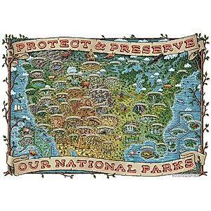 Ravensburger Protect and Preserve USA-1000 Piece Jigsaw Puzzle